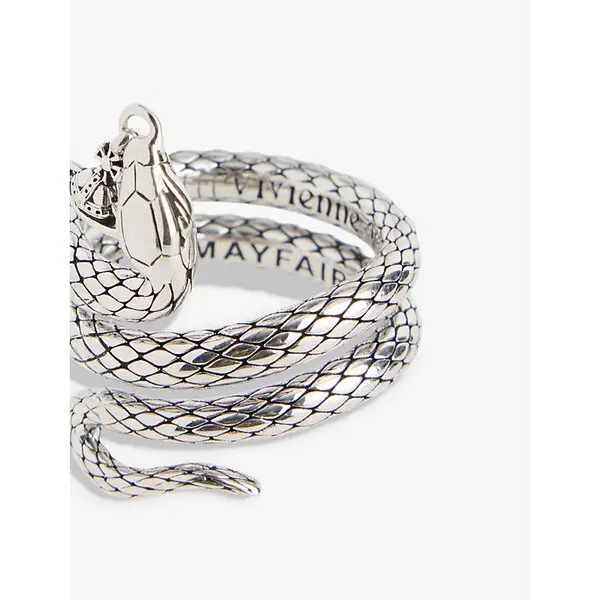 Vivienne Westwood Albane Sterling-Silver Ring - Antique Platinum